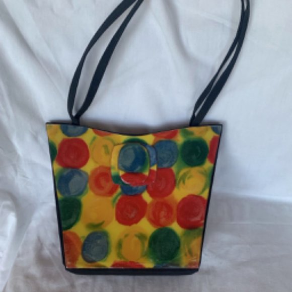 Angela Francone | Bags | Vintage Angela Frascone Dot Purse | Poshmark